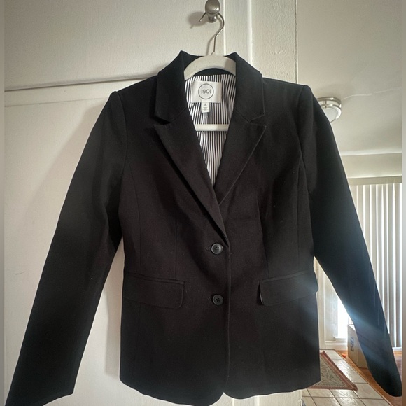 1901 | Jackets & Coats | Nwt 91 Black Blazer 8p Elegant Work Blazer ...